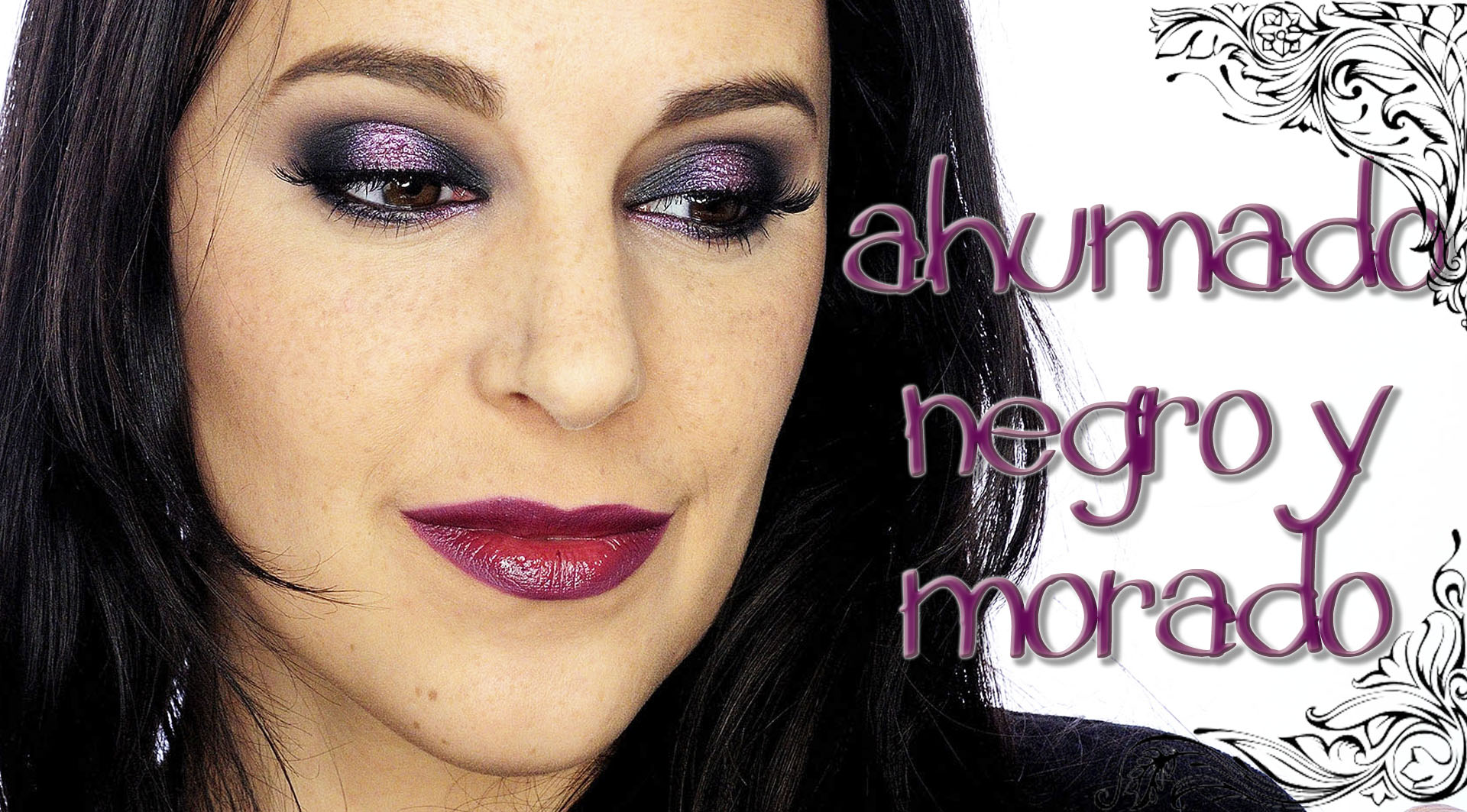 Tutorial Maquillaje intenso negro y morado - Silvia Quirós